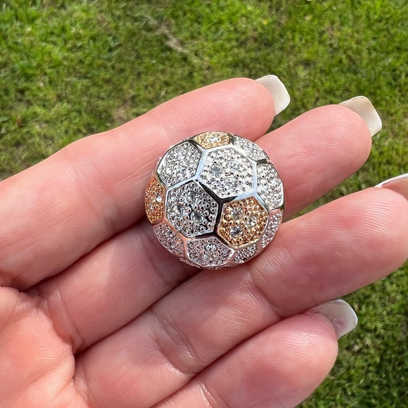 Roman | Jewelry | Vintage Roman Gold Silver Tone Dome Brooch With ...